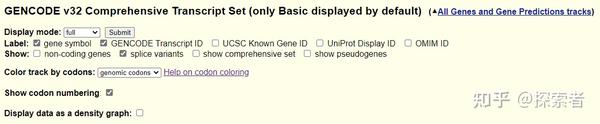 【UCSC Genome Browser 】Genes and Gene Predictions - GENCODE - 知乎