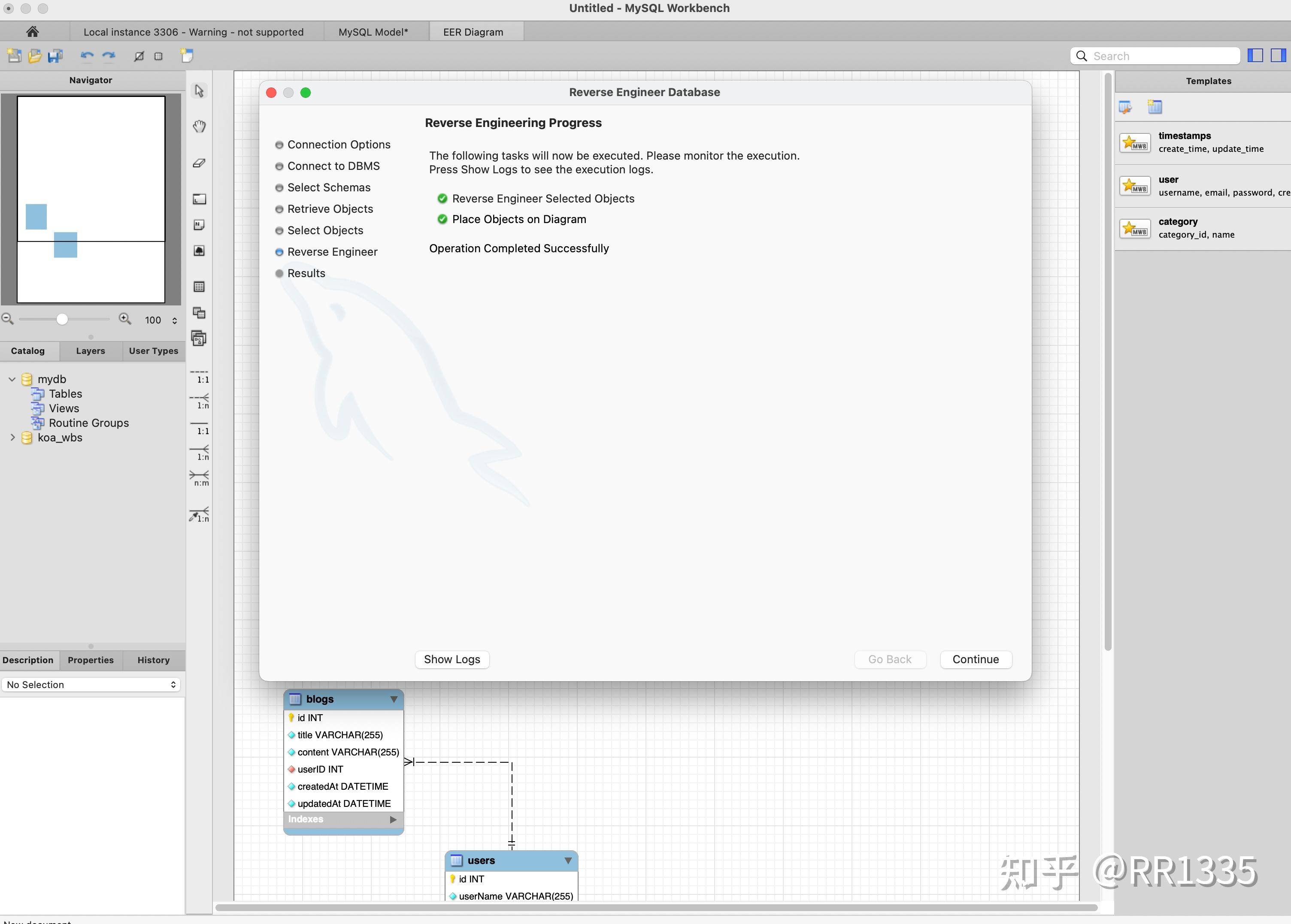 workbench MySQL 创建 er图 - 知乎