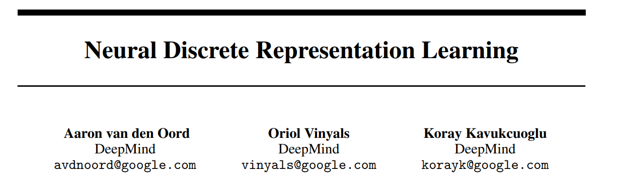 Neural Discrete Representation Learning (VQ-VAE) - 知乎