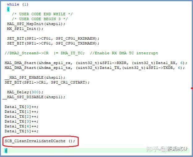 基于STM32H7 DMA传输的SPI 应用示例 - 知乎