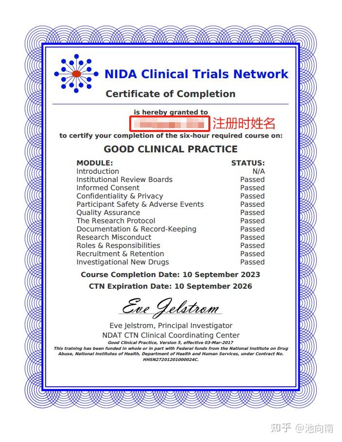 国际GCP（NIDA）考试新取证流程和证书获取 - 知乎