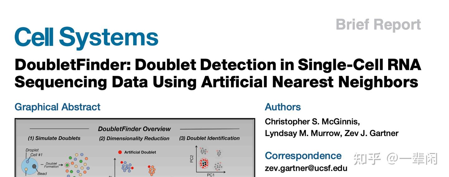 Cell Systems | DoubletFinder: 使用kNN检测scRNA-seq 样本中的doublet - 知乎