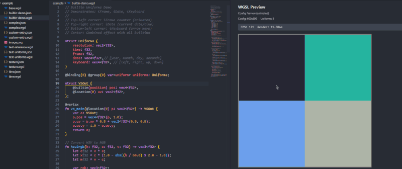 WebGPU 开发者福音！在 VS Code 中实时预览你的WGSL着色器作品 - 知乎