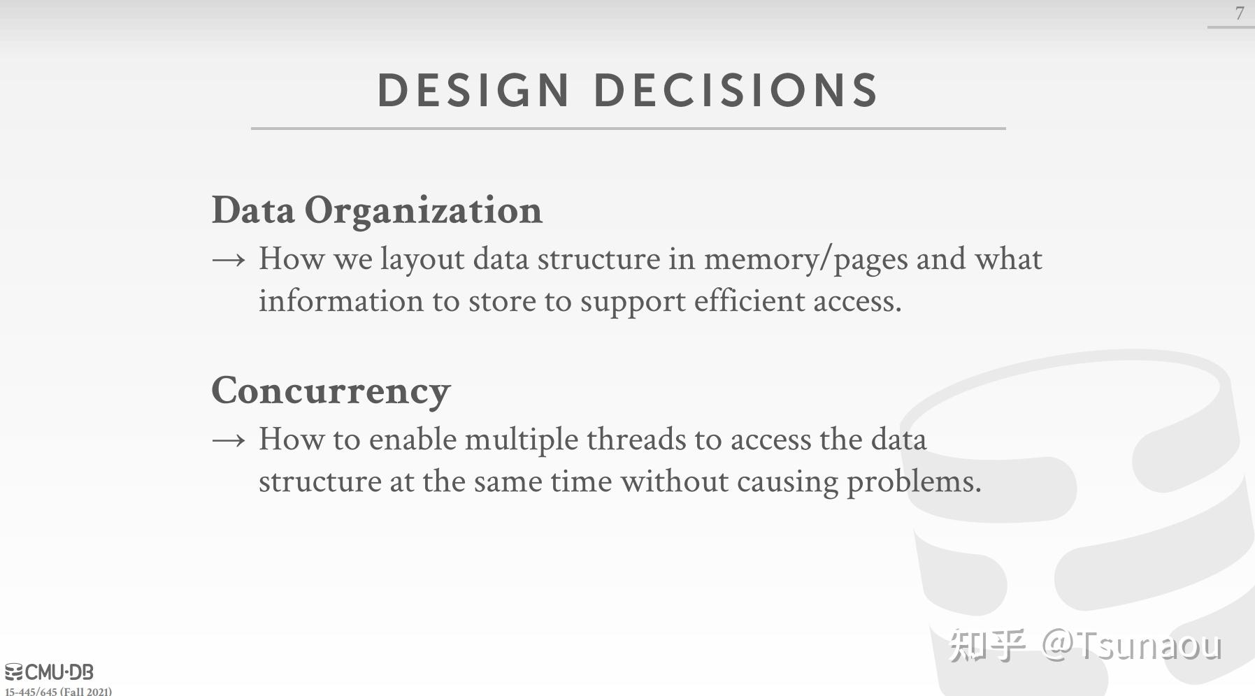 CMU-15-445 Intro to Database Systems 学习笔记 - 知乎