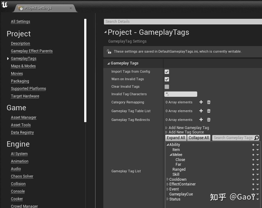 【UE4】GameplayTag详解 - 知乎