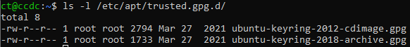 Ubuntu 22.04更新本地软件包列表命令sudo apt update警告Key is stored in legacy trusted.gpg keyring 解决方案 - 知乎