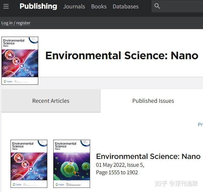 [期刊点评] 第17期 Environmental Science-Nano（IF=8.131） - 知乎