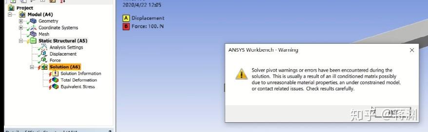 【操作】Ansys Workebnch里如何使用弱弹簧 - 知乎
