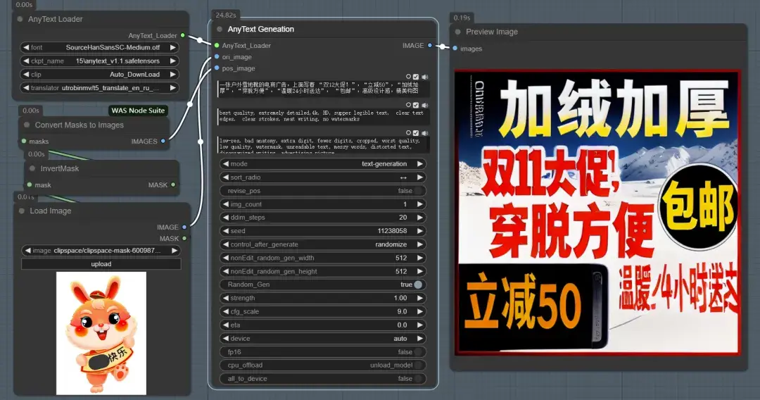 anytext阿里开源，解决comfyui精准文字控制！ - 知乎
