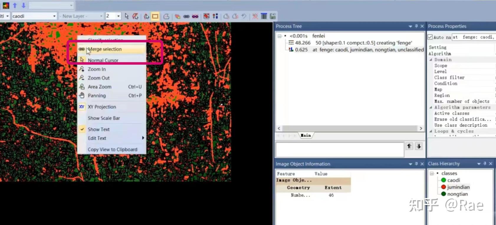 使用eCognition用面向对象分类方法将试验区域的地物分类 - 知乎