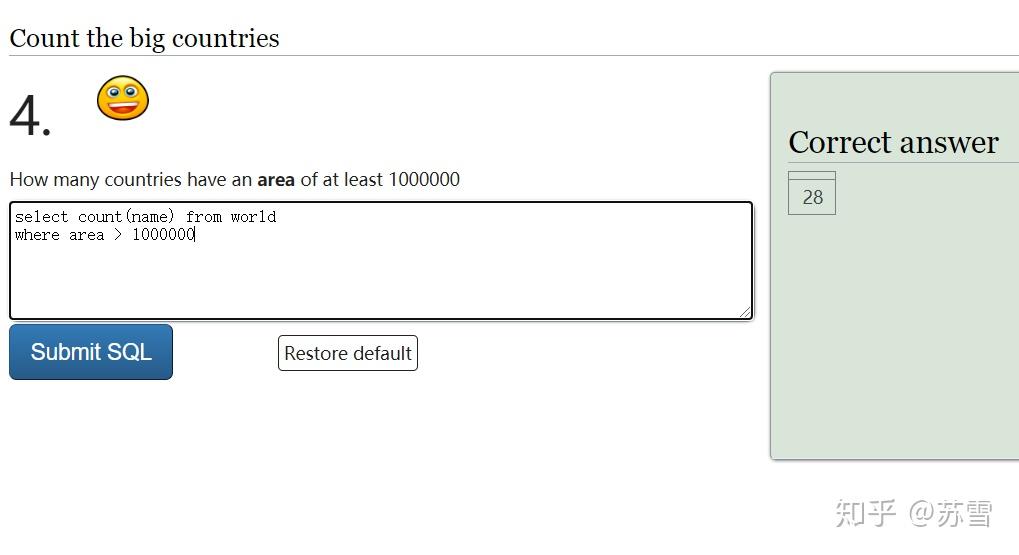 sqlzoo练习5(含答案)：SUM and COUNT - 知乎