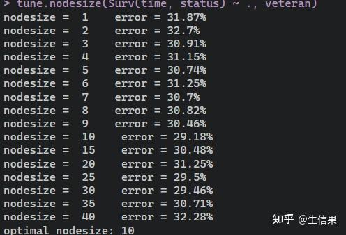 生存分析别只用Cox回归啦 跟着小果试试随机森林生存分析！-randomForestSRC - 知乎