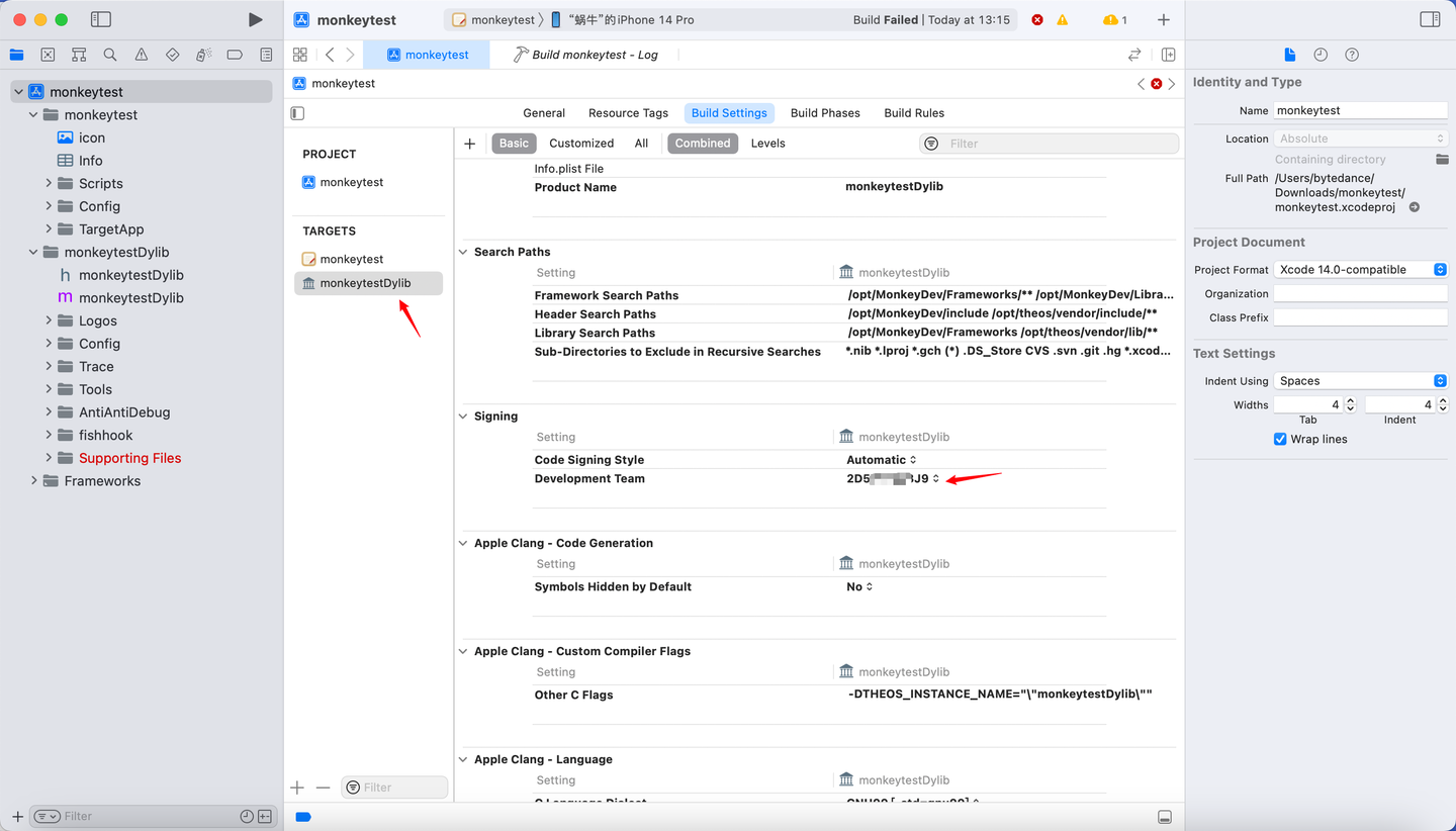 MonkeyDev + Xcode 14.x 使用过程中各种错误解决 - 知乎