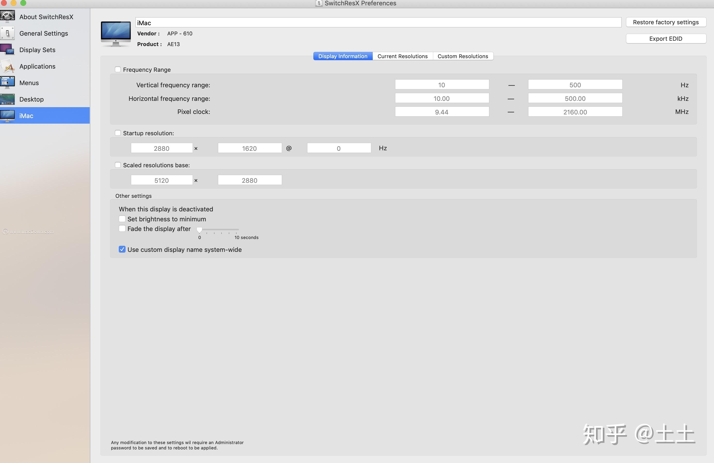 SwitchResX for Mac(屏幕分辨率修改工具) - 知乎