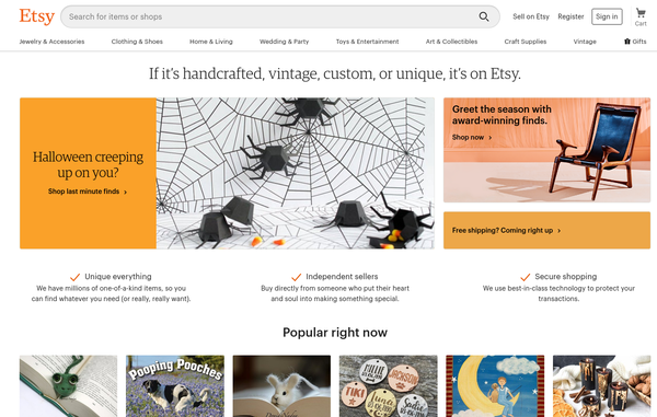 酷站推荐 - etsy.com - Etsy - Shop for for everyone - 知乎