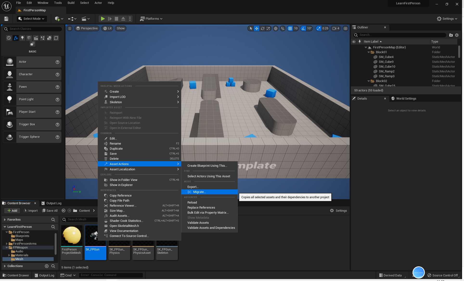 UE4C++近期学习收获(3)虚幻5自带的第一人称模板拾取武器的实现 - 知乎