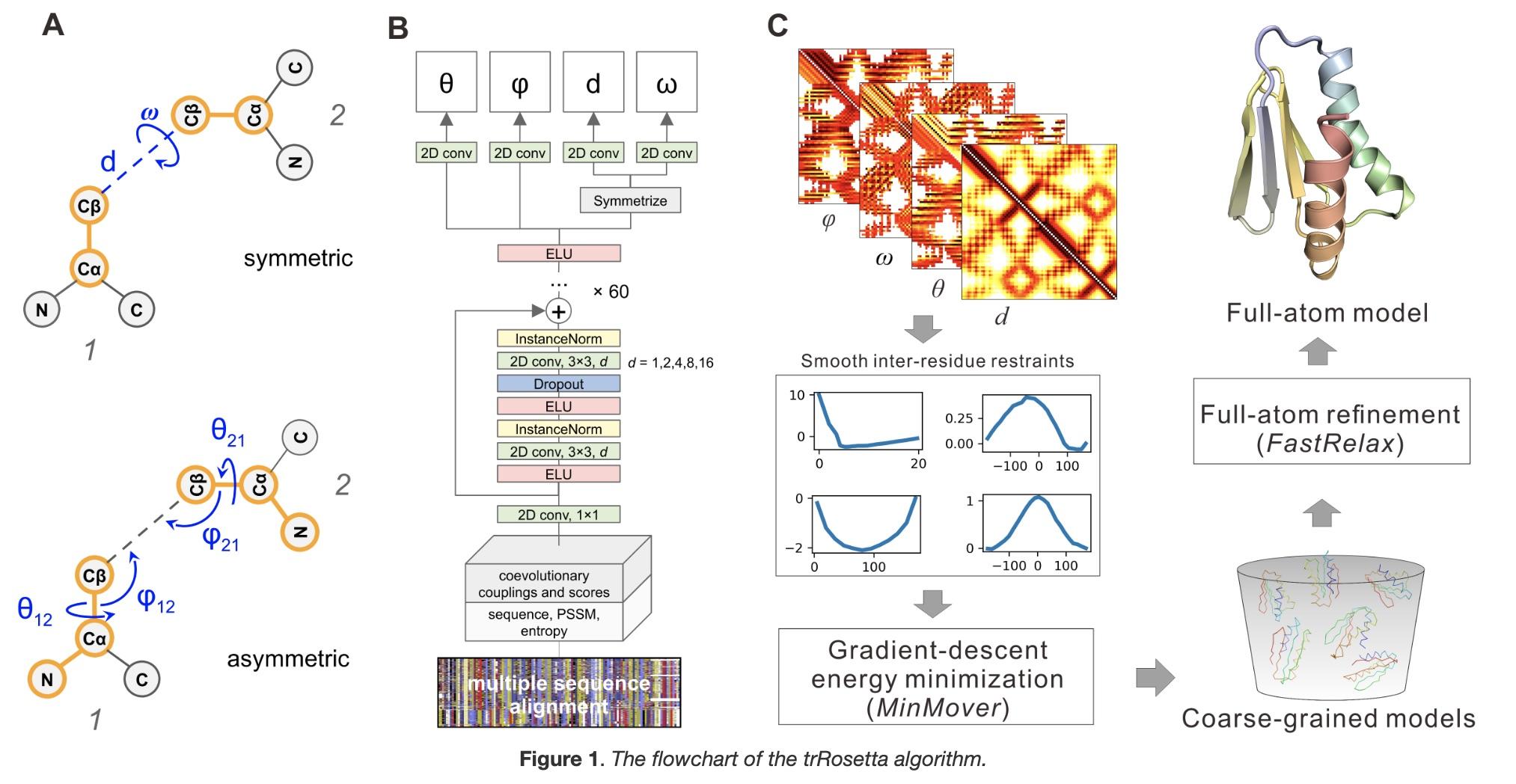 trRosetta: 在台式机上从头折叠一个蛋白 - 知乎