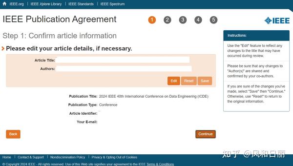 ICDE 2024录用后如何camera-ready（其他IEEE会议类似） - 知乎