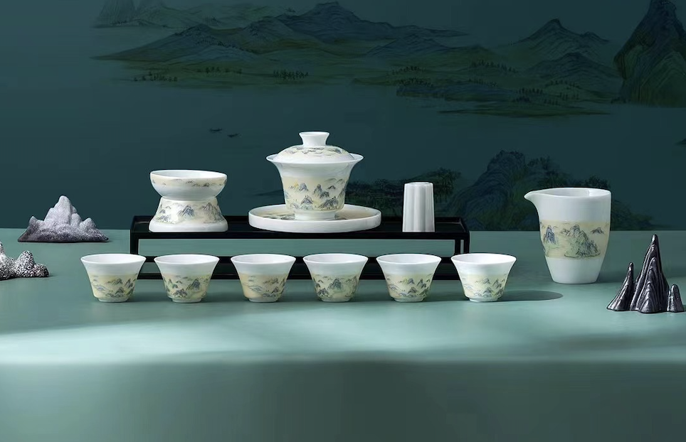 茶具套装千里江山：重拾茶具质感，端起经典品一杯茶，回味无穷！ 知乎