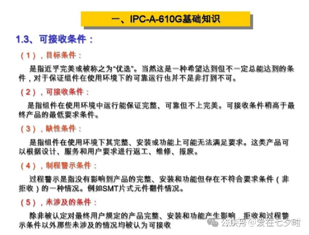 IPC-A-610G标准文件培训教材的详解； - 知乎
