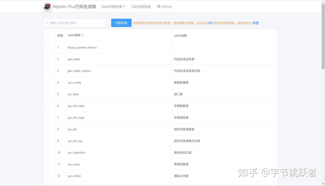 MyBatis-Plus 开发提速器：mybatis-plus-generator-ui - 知乎