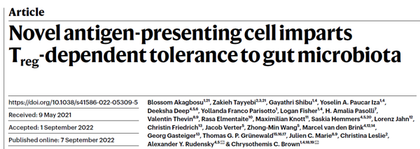 Nature | 新型抗原呈递细胞赋予肠道菌群Treg依赖性耐受 - 知乎