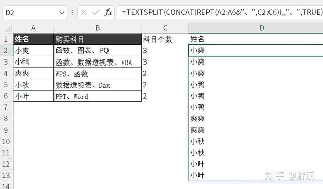Textsplit 函数多强大 - 知乎