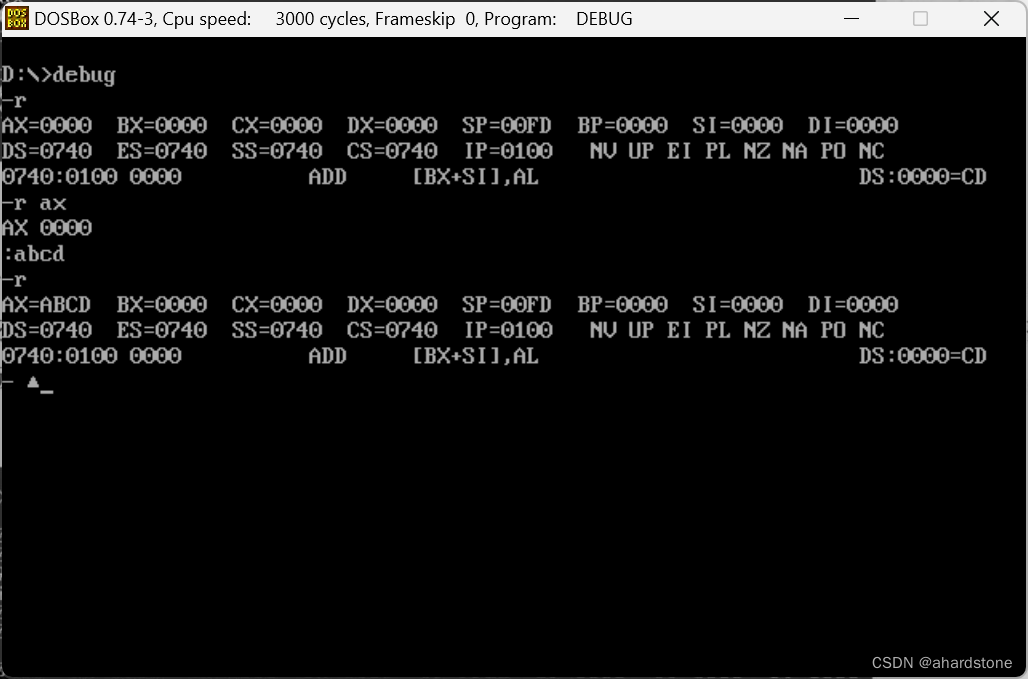 Dos的debug工具的简单使用(2023.9.7) - 知乎