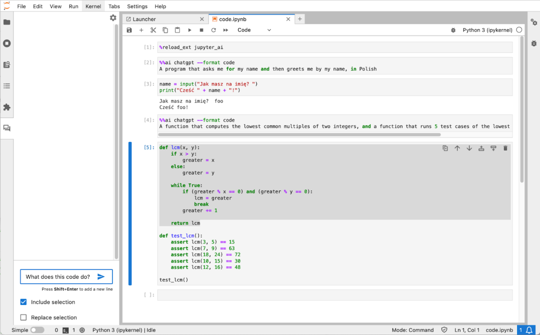 Jupyter大升级：各种大模型都能连，聊天就能生成代码、错误修改 - 知乎