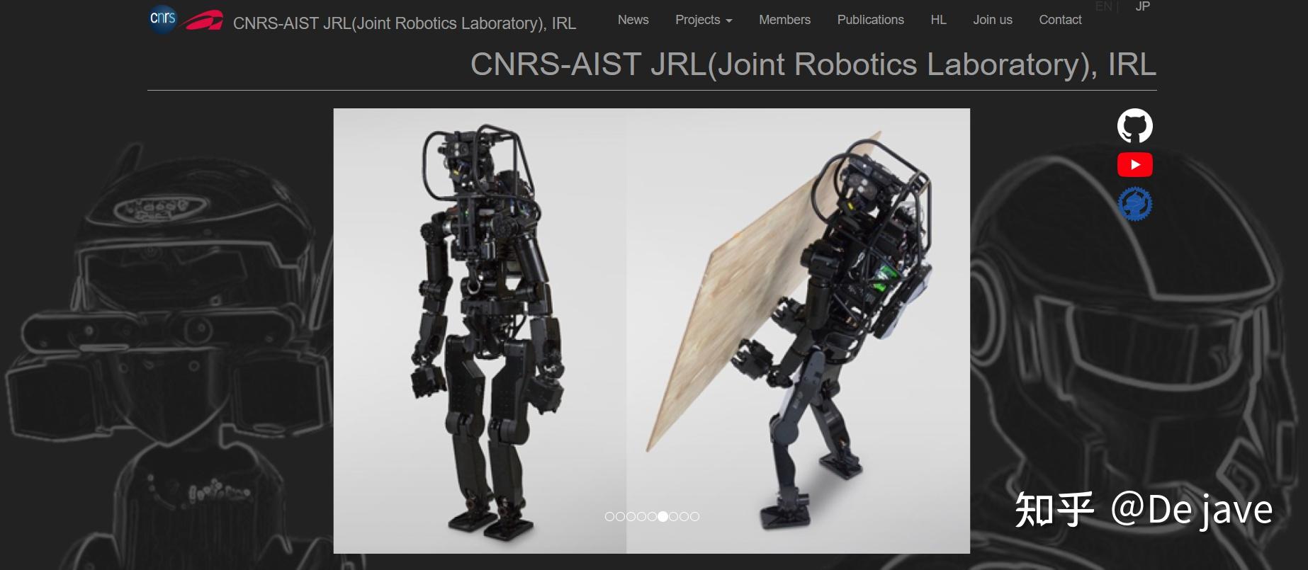 机器人实验室CNRS-AIST JRL, IRL介绍 - 知乎
