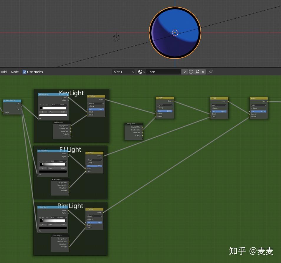 Blender Toon Shader教程跟做（通用Shader） - 知乎