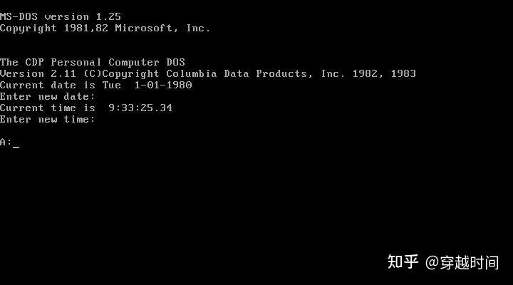 穿越时间的操作系统界面考古1-MS-DOS的历史与彩色命令提示符 - 知乎