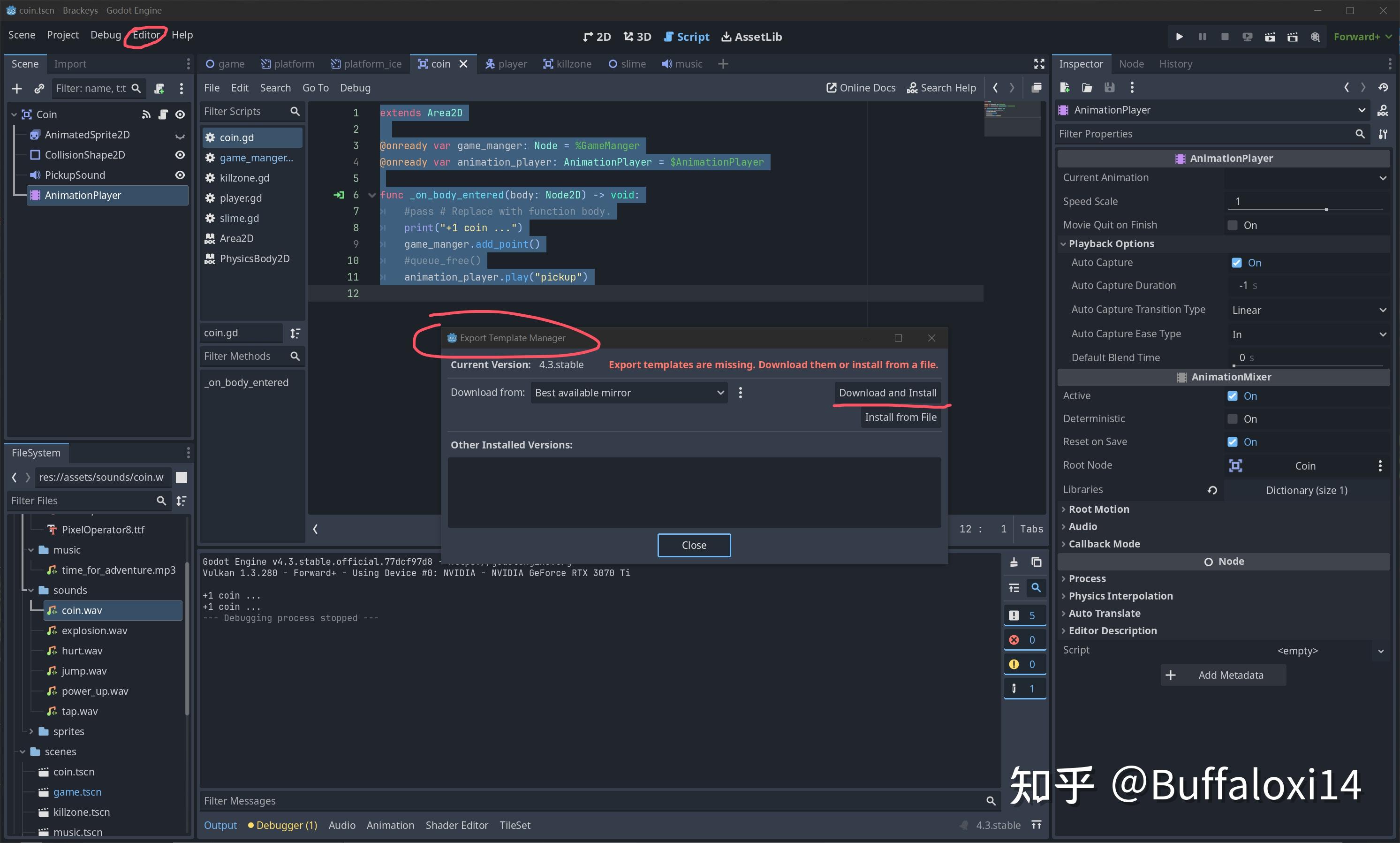 Godot 教程图文【6】文本、音效和导出(完) - 知乎
