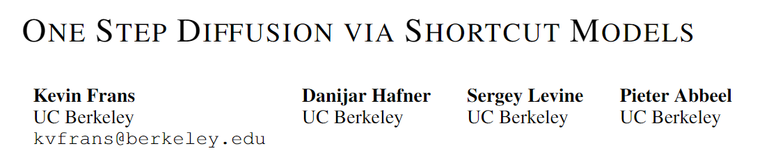 ONE STEP DIFFUSION VIA SHORTCUT MODELS - 知乎