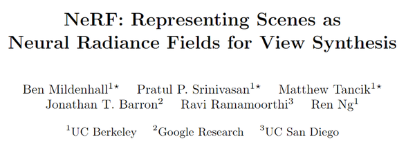 NeRF: Representing Scenes as Neural Radiance Fields for View Synthesis（ECCV'2020 最佳论文提名） - 知乎