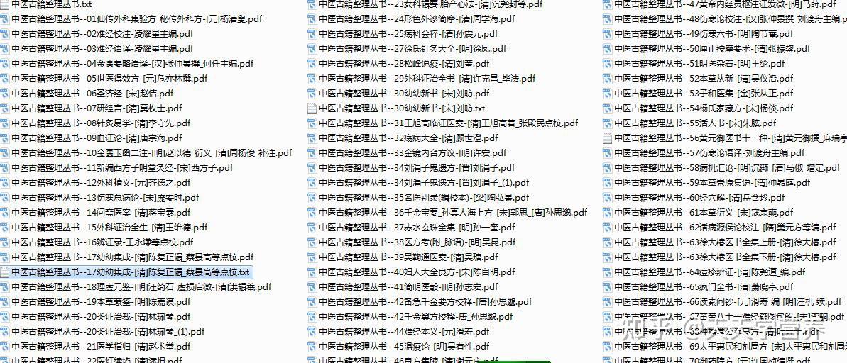 中医古籍整理丛书140本下载 - 知乎
