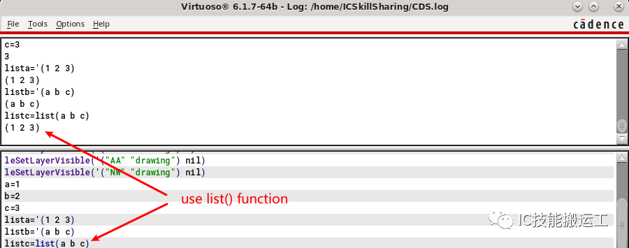 学会skill语言（2）——skill语言的列表 - 知乎