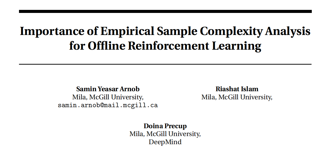 离线强化学习(Offline RL)系列4：(数据集) 经验样本复杂度(Sample Complexity)对模型收敛的影响分析 - 知乎
