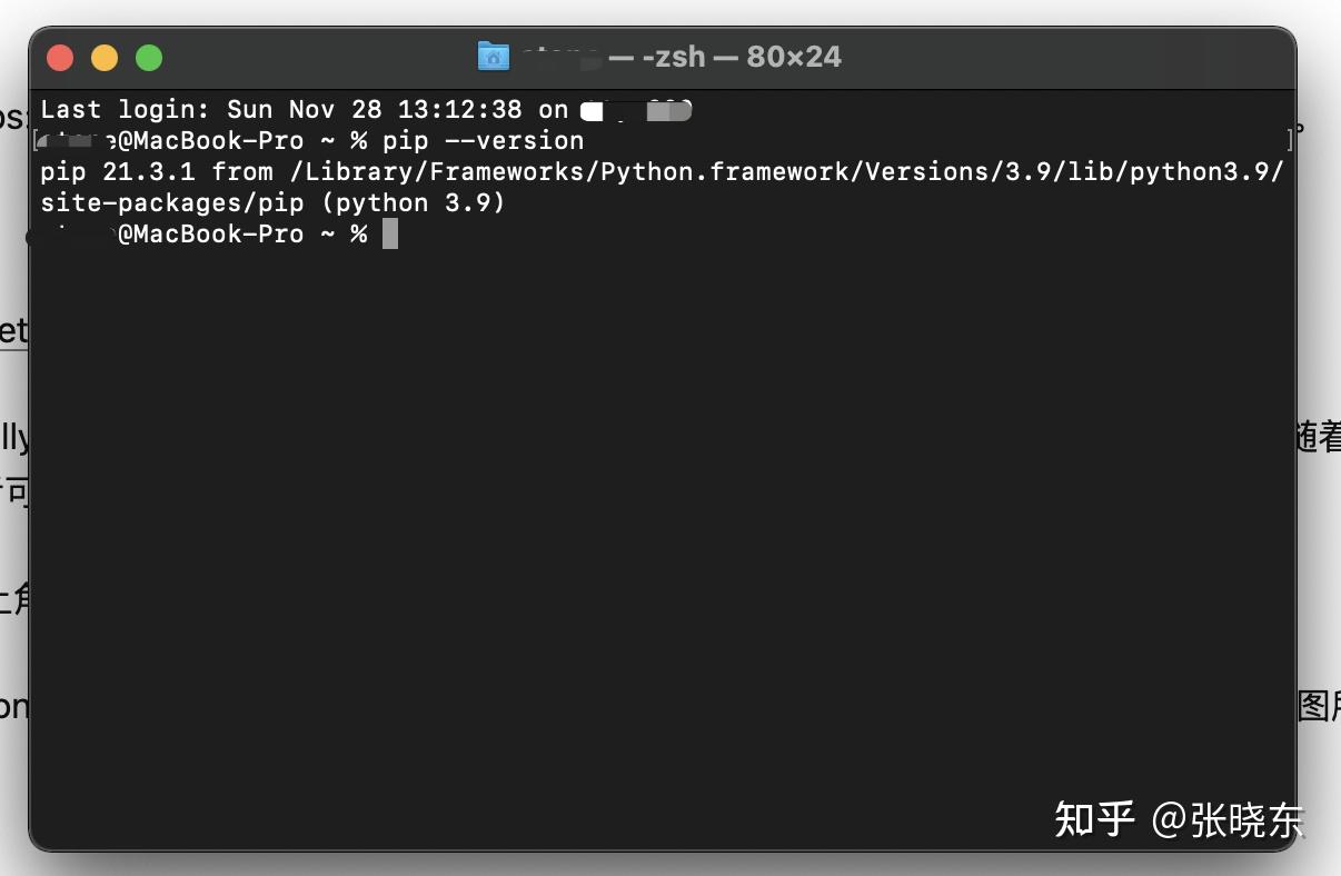 MacOS 11 5 Python3 3 9 Pip 
