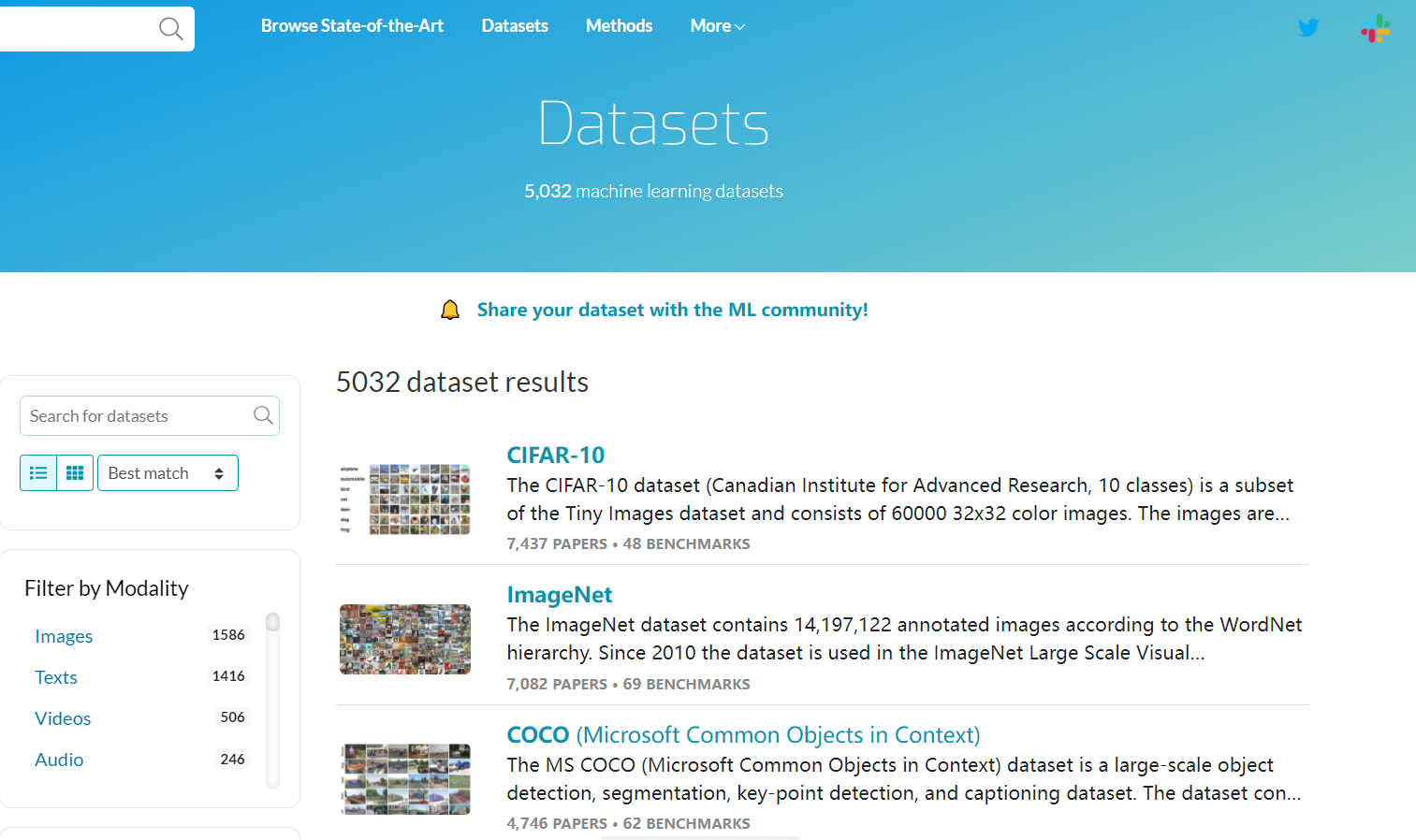where to find datasets-去哪里找数据集 - 知乎