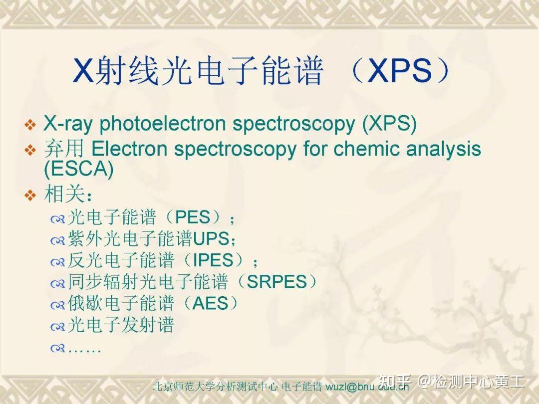 XPS分析方法通则及XPS标准术语的介绍 - 知乎
