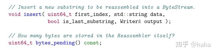 CS144 2023 Lab Checkpoint 1: stitching substrings into a byte stream - 知乎