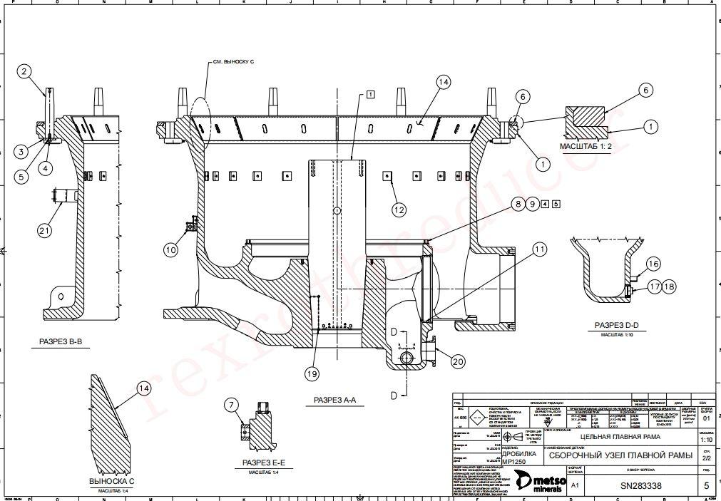 Metso美卓MP800/MP1000/MP1250/MP2500多缸重型液压圆锥破碎机图纸 - 知乎
