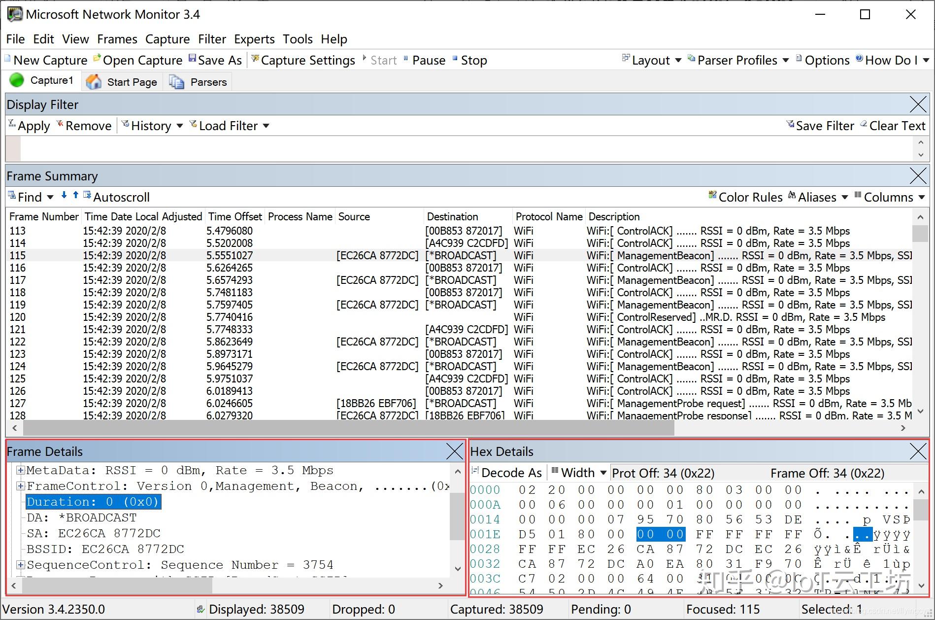 802.11抓包软件对比之Microsoft Network Monitor - 知乎