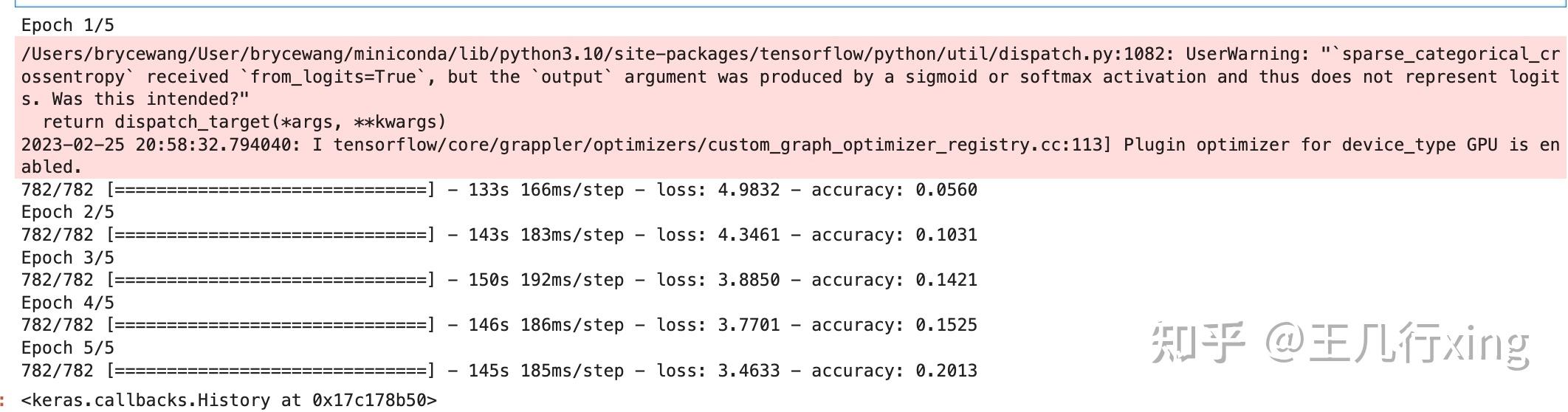 苹果 m芯片 PyTorch/TensorFlow GPU 加速+Keras 官方快速入门案例 - 知乎