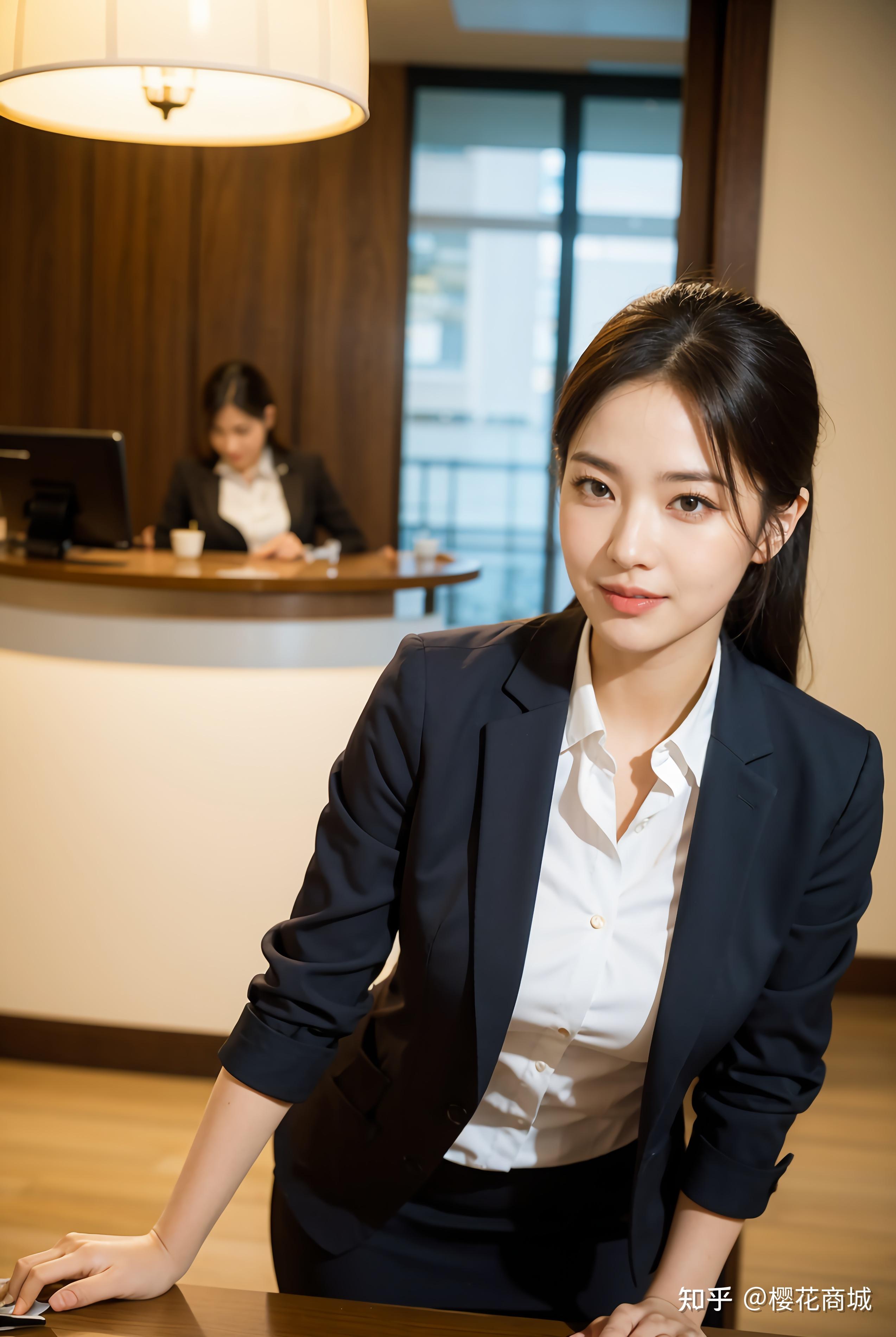 接待员《Ai绘画写真》 - 知乎