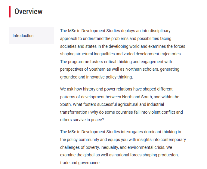 25Fall震撼录取丨LSE发展研究：世界第三的发展研究选课不设限？MSc Development Studies - 知乎