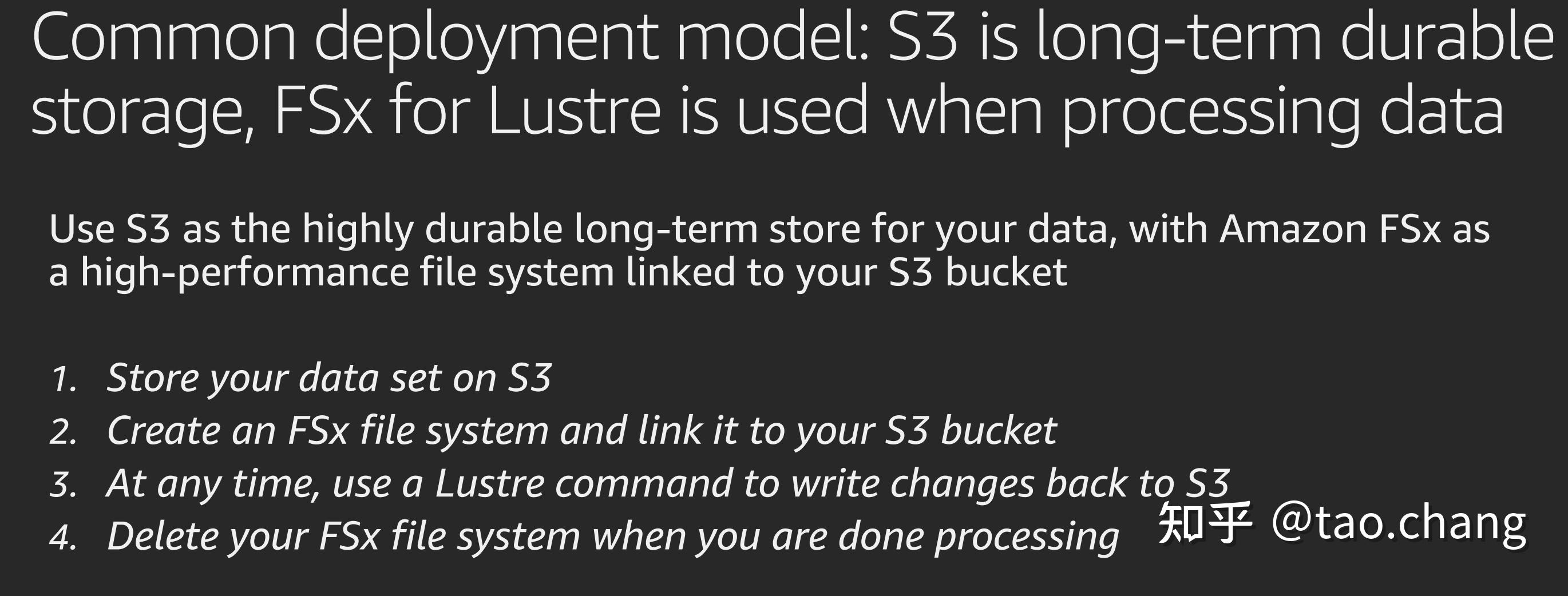 AWS FSx for Lustre - 知乎