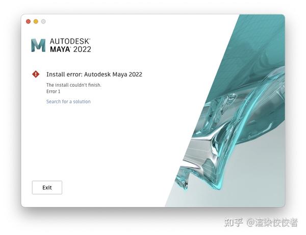 在MacOS上安装maya 2022.3时出现错误1 - 知乎