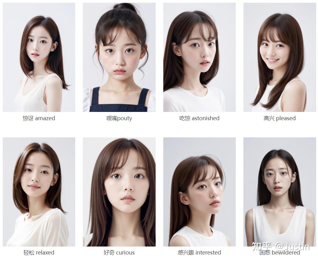 stable diffusion人物表情提示词大全 - 知乎